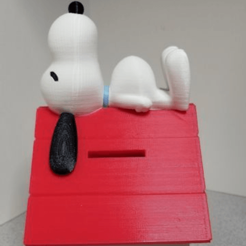 Download free STL file Snoopy on Doghouse Bank ・ Cults